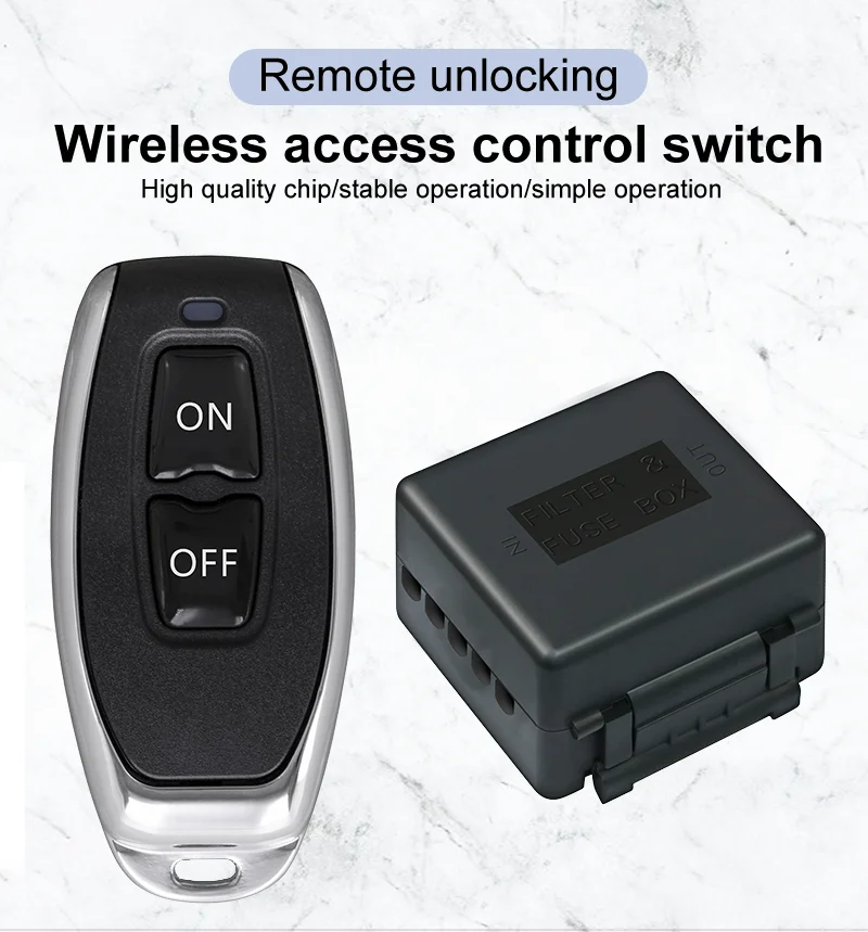 Universal Wireless Remote Control Switch - 433mhz DC 12V