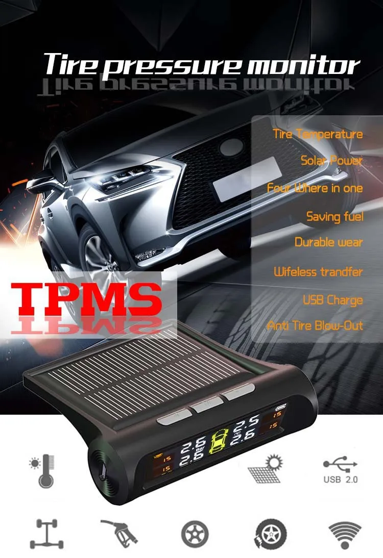 Universal TPMS 4 Wheels - Efficient Tire Pressure Monitoring