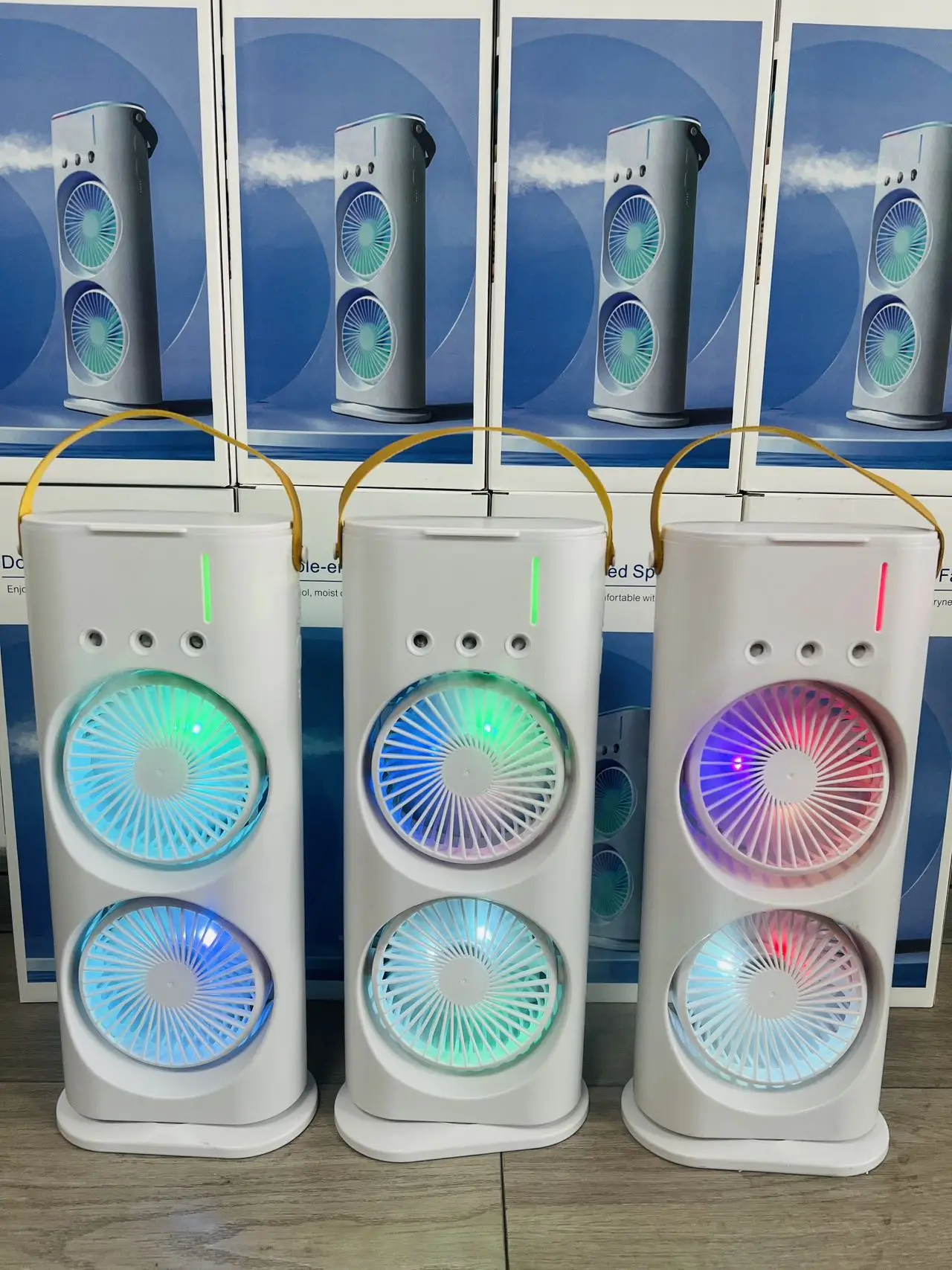 Portable Automatic Rotating Table Mini Evaporative Air Cooler Usb ...