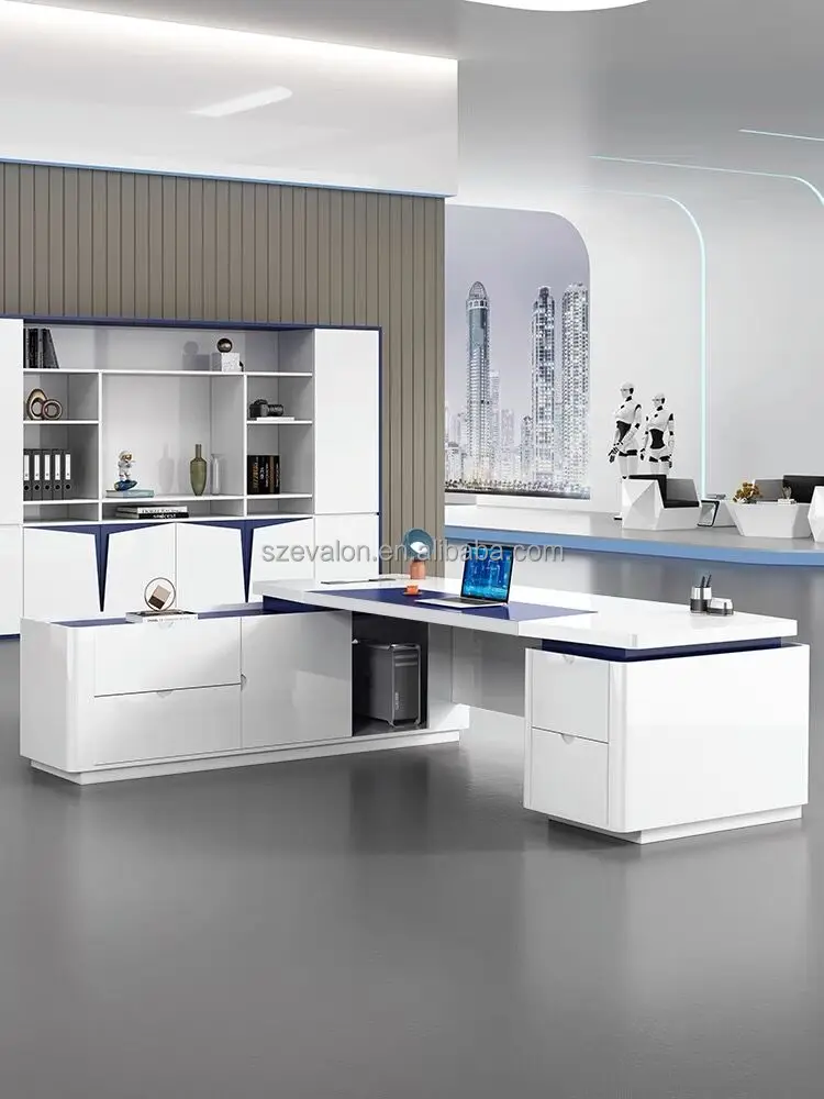 Modern Executive Office Desk - CEO Table for Commercial