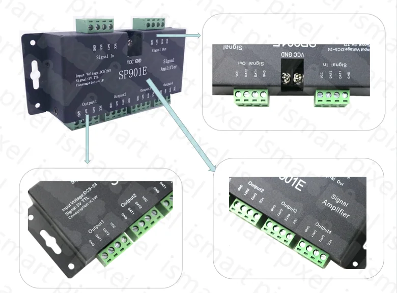 LED Signal Amplifier SP901E - Enhance RGB Lighting Control