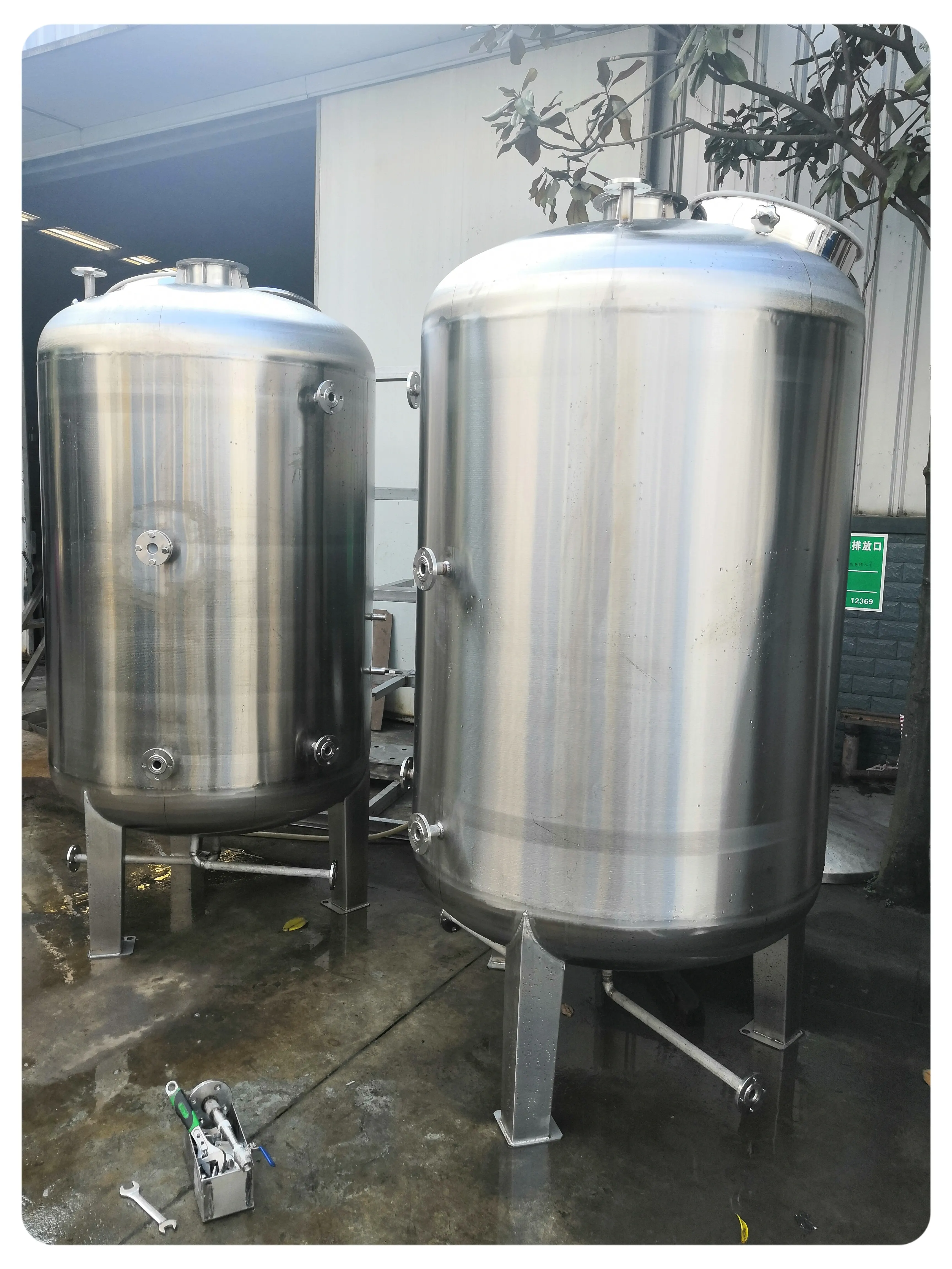 Stainless Steel Storage Tank For Food,Beverage,Liquid For Factory Price ...