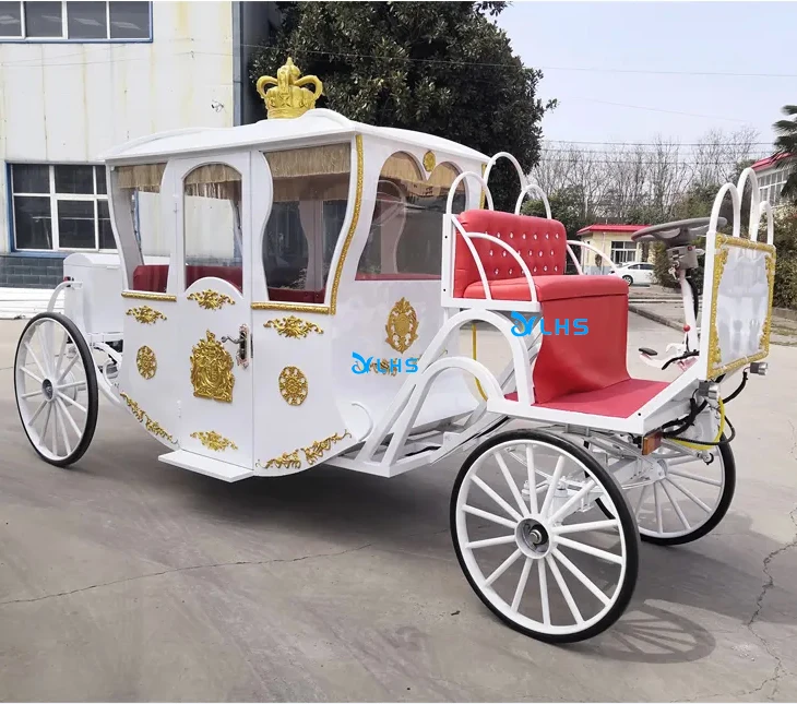 6 Seats Royal Sightseeing Horse Carriage For Park New Model Cinderella ...