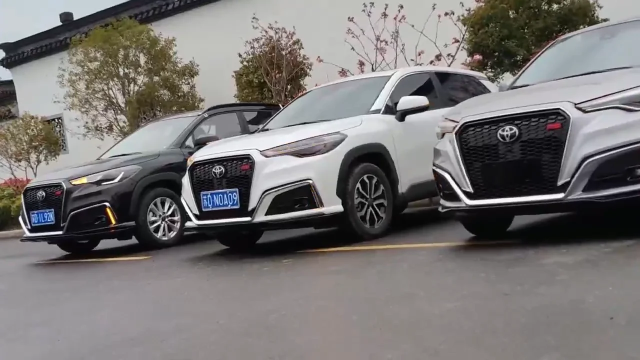 Car Front Bumper Grille Front Lip Spoiler Body Kits For Toyota ...