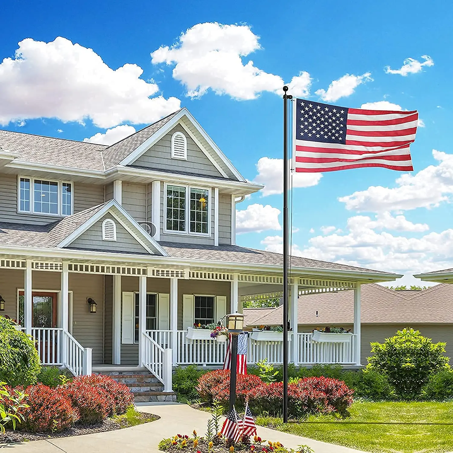 Cydisplay South Korea 6m 20ft Aluminum Flagpole Kit Adjustable ...