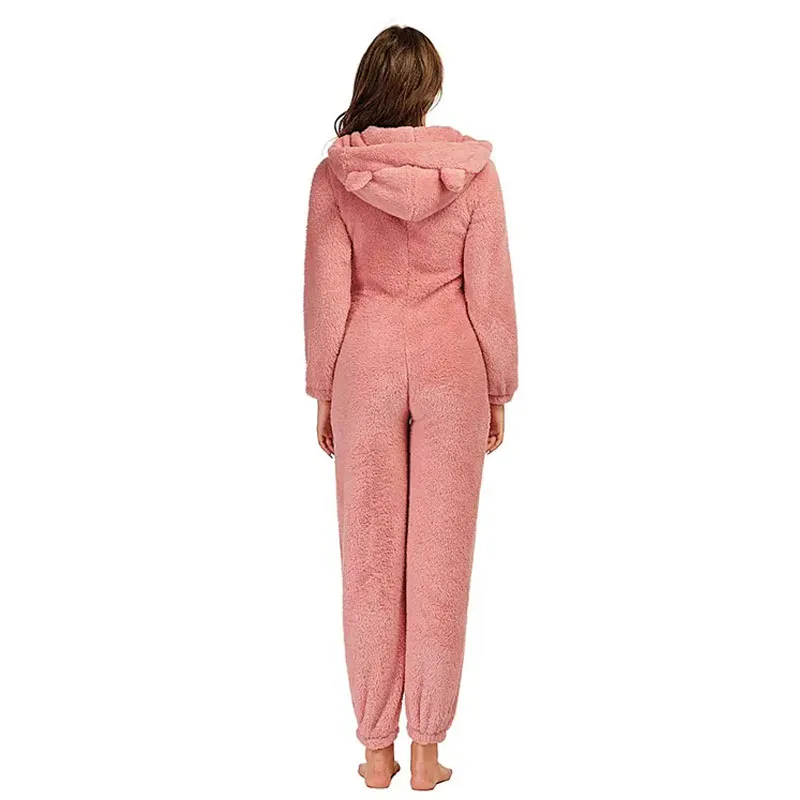 Nighty Loose Adult Onsie Pajamas Nightwear Onesie Jumpsuit Casual Women ...
