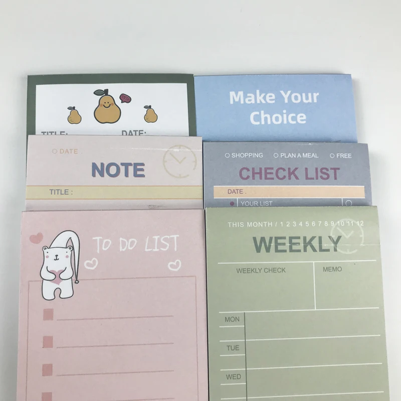 Custom Printed Magnetic Fridge Notepads Wholesale Paper Memo Pad For ...