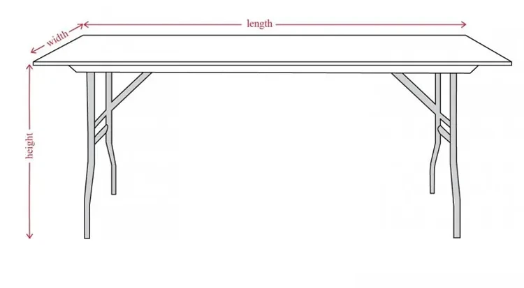 6ft 8ft Table Throw Fitted Custom Printed Standard Table Cover Trade ...