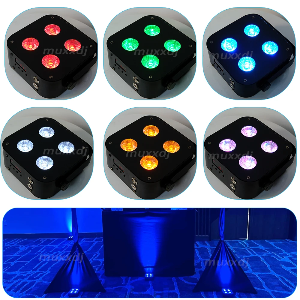 Muxxdj Wireless DMX IR4 Uplights - Perfect for Weddings