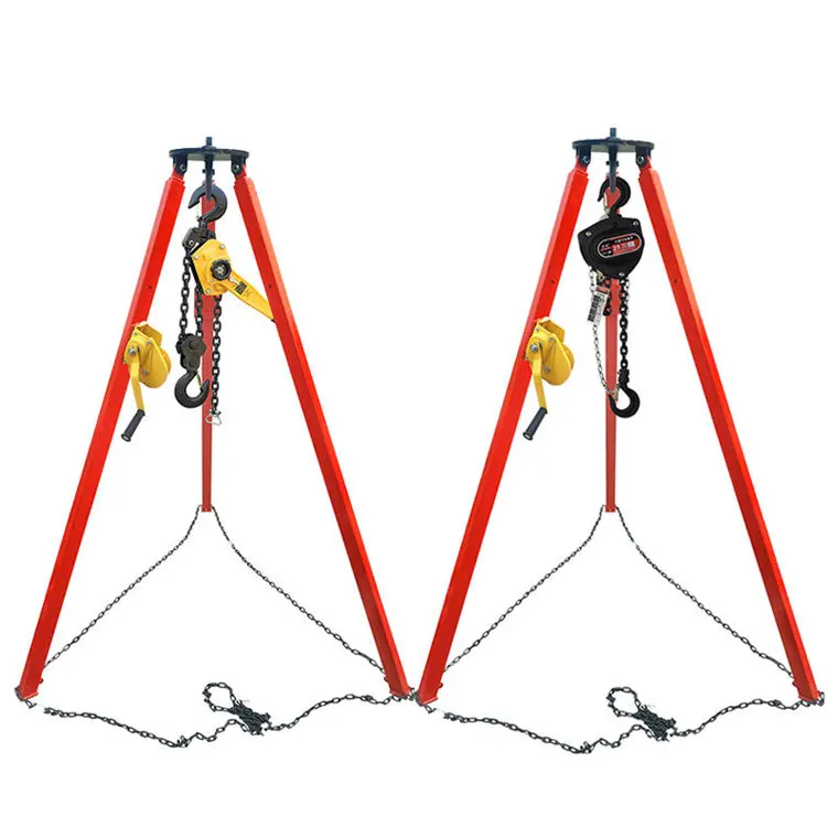 Lifting Tripod Simple Hoist Support Retractable Tripod Electric Hoist ...