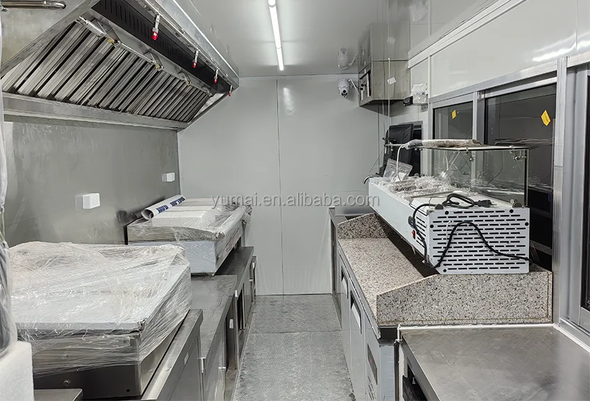 Towable Custom Kitchen Food Truck With Full Kitchen Equipment ...