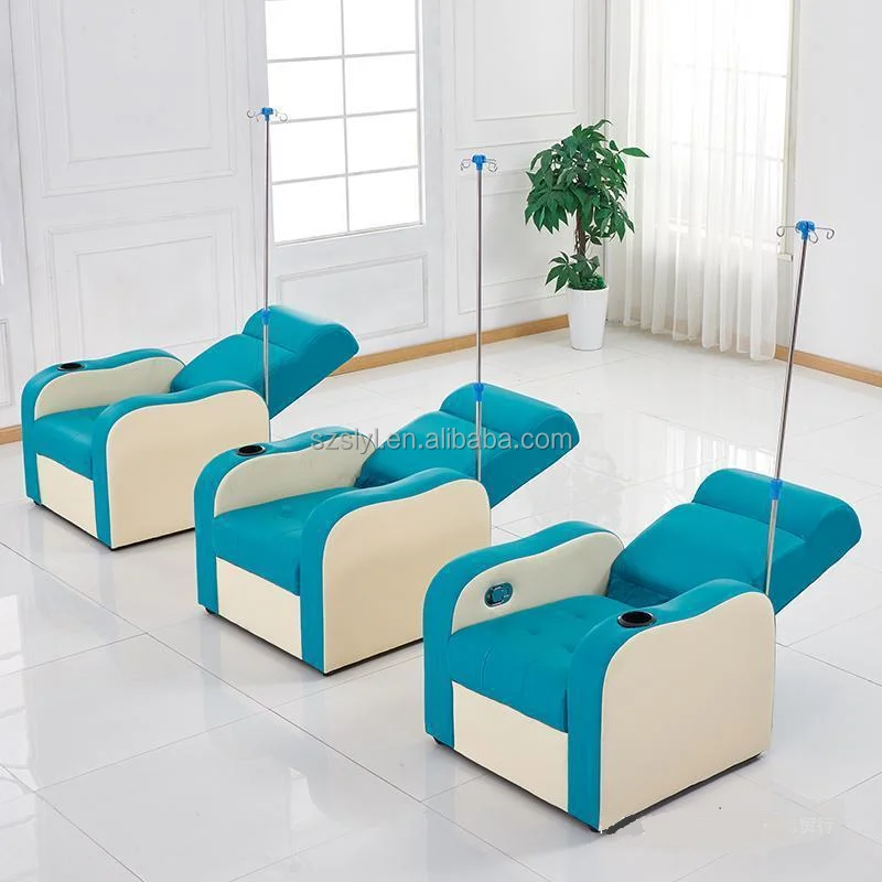 Infusion Chair with IV Pole - Comfort and Support