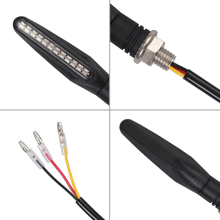 High Quality 24 Chips 12V DRL Flowing Dynamic Sequential Indicator Led ...