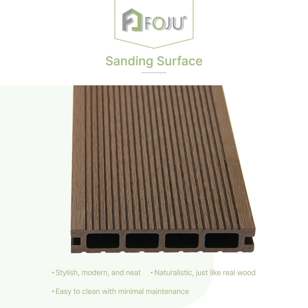 Foju Wpc 3d Embossed Composite Decking Wood Floor Cappled Decking Double Surface Floor For ...