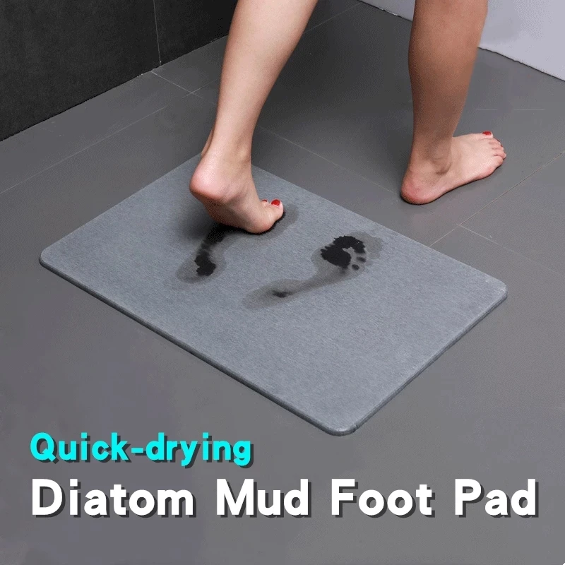 Diatomite Bath Mat - Sustainable, Quick Dry Diatomite Stone Mat