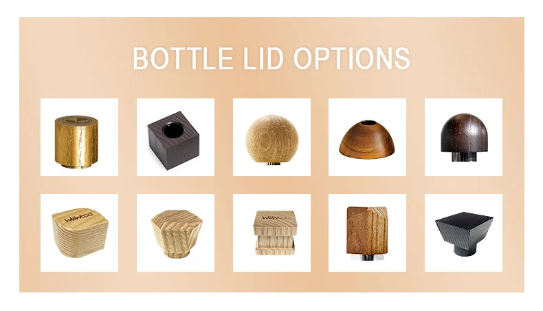 Large Printed Easy Open End Wood Lid for Candle Jar Packaging for ...