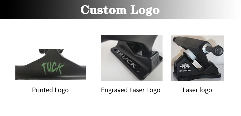 Tuck Brand Custom Double Hollowed Truck - High Rebound Skateboard Trucks