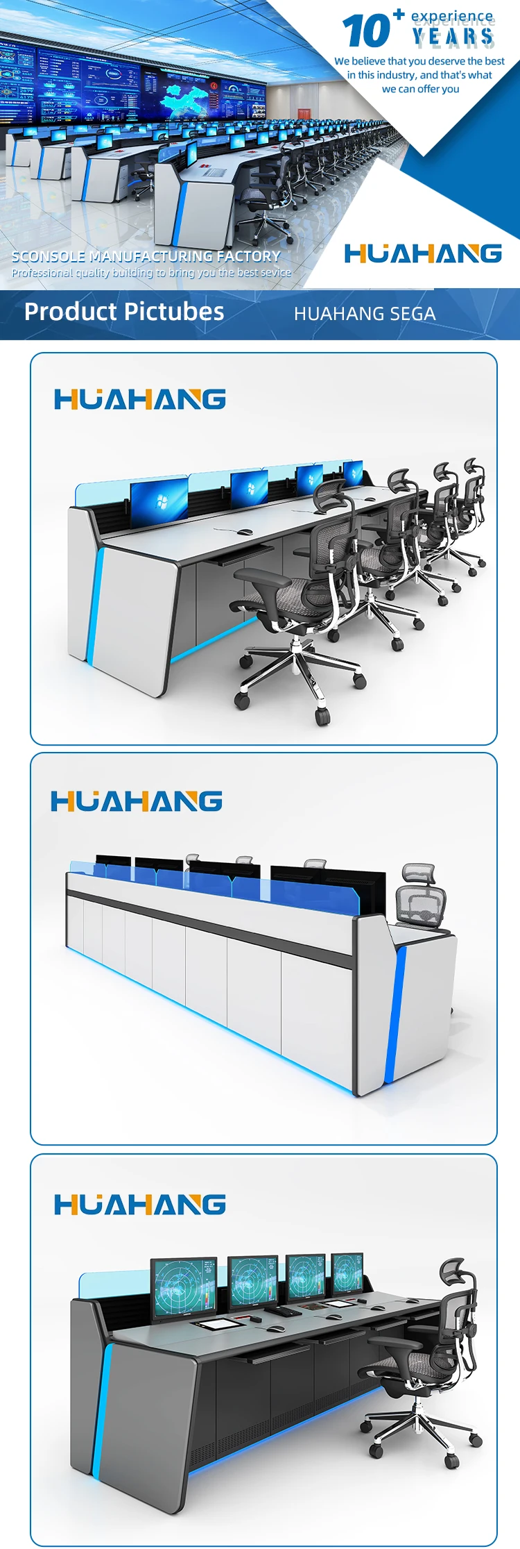 Modern Design Console Command Center Desk High Quality Iron Control ...