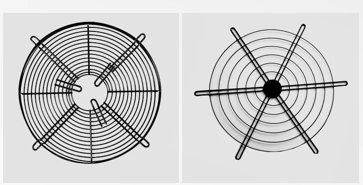 Ss304 Wire Mesh Axial Fan Cover Metal Finger Guard Cooling Fan Guard ...