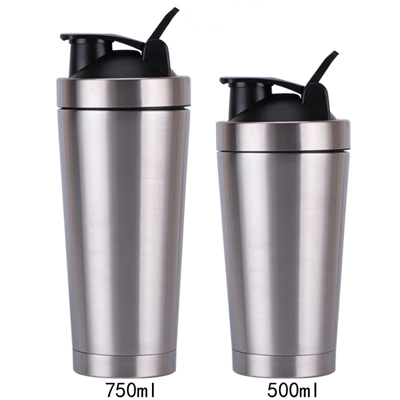 Custom Logo 24oz Double Wall Metal Stainless Steel Flask Gym Fitness ...