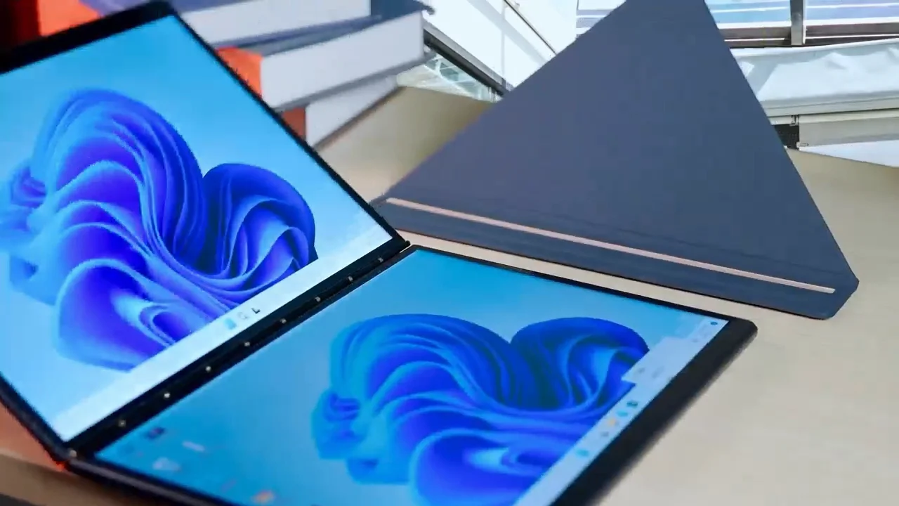 Double Dual Screen Touch Monitor Laptop Business Office Wind Ows 10 ...