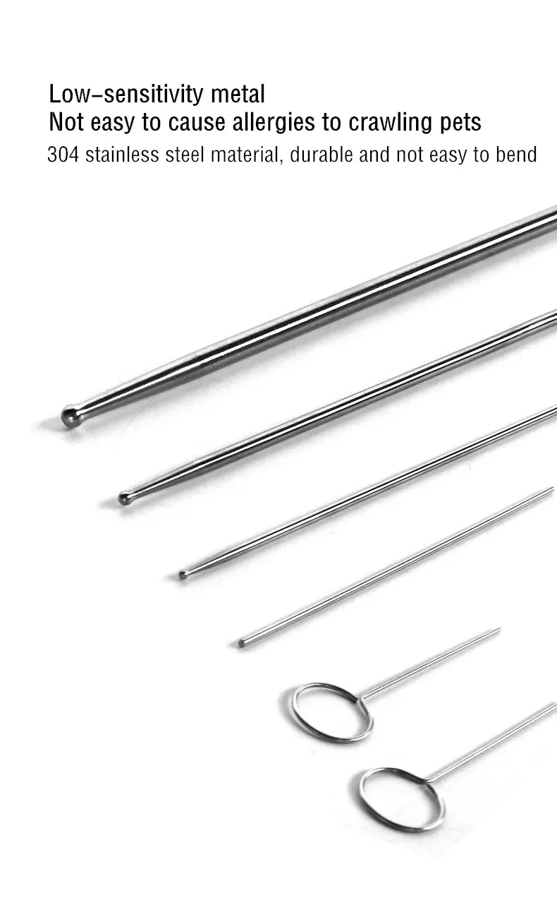 Professional Reptiles Snake Sexing Kit Probes Set 6 Pieces