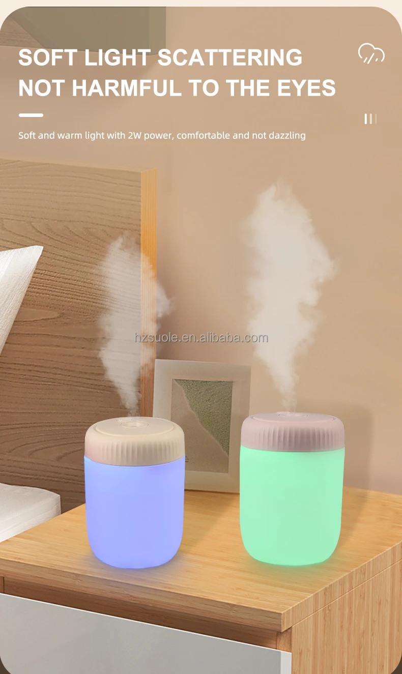 Soler X37 Usb Humidifiers Mist Maker With Colorful Night Light Mini ...