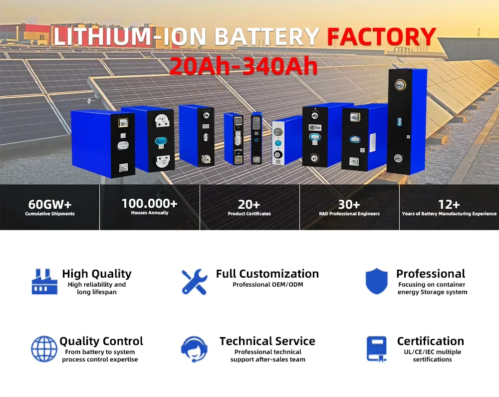 Prismatic Lithium Ion Batteries Grade a 3.2V 30Ah 52Ah 105Ah 300Ah ...