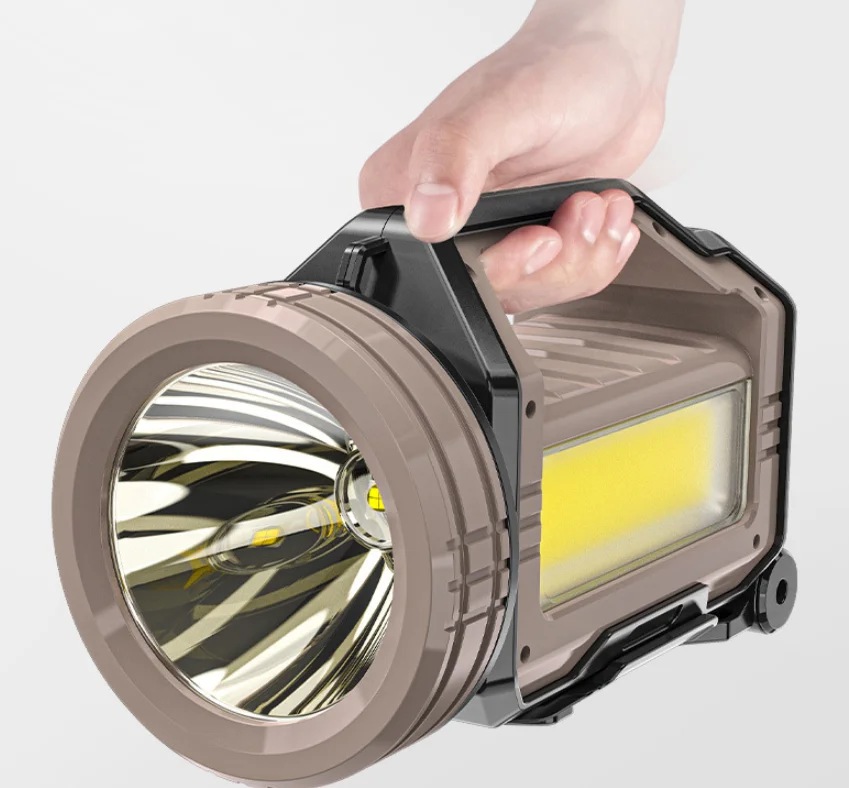 Rechargeable Handheld Searchlight 3600mah Spotlight Power Bank Portable ...