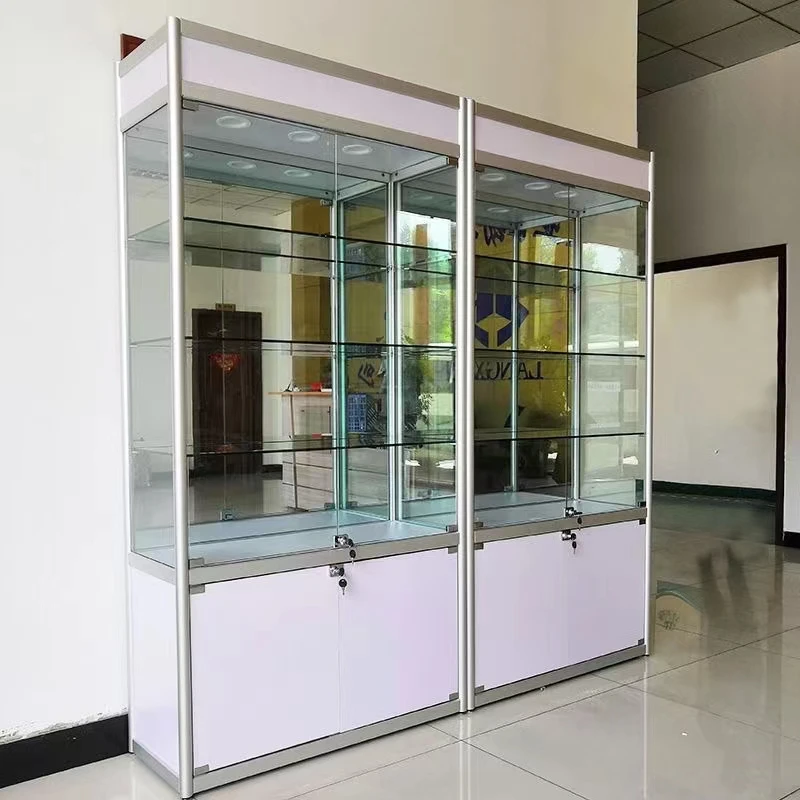 Glass Prizes Trophies Certificate Cabinet Jewelry Stationery Shelves ...