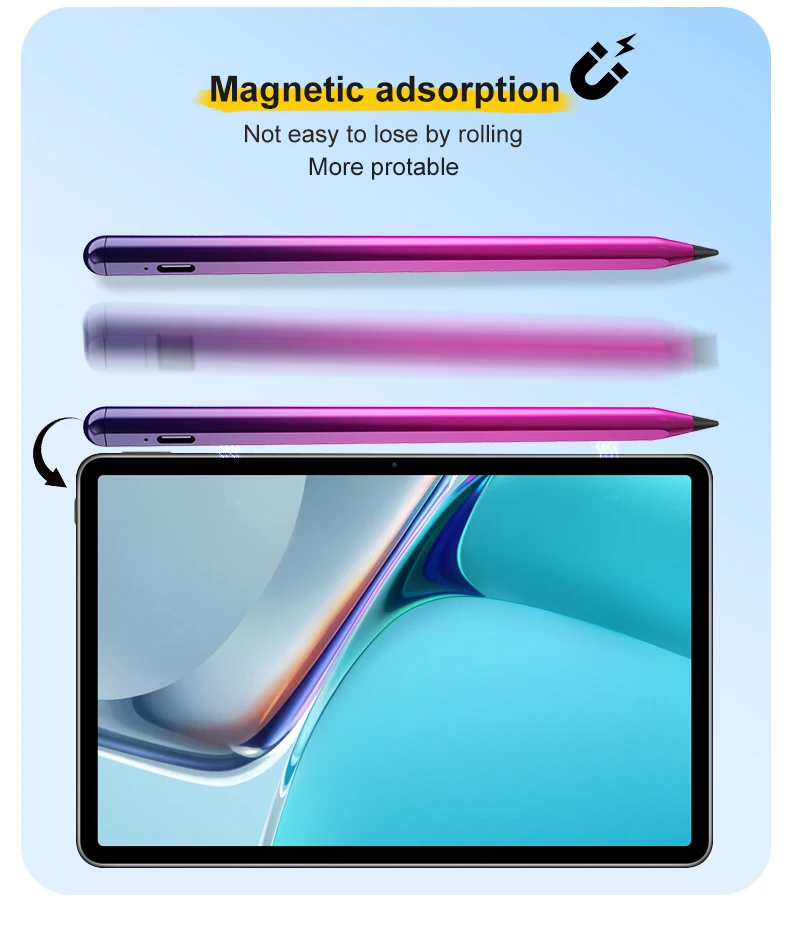 Custom Logo Metal Super Thin Ballpoint Stylus Pen Touch Screen ...