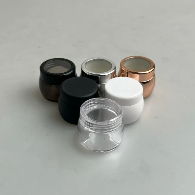 Cute 20g Bottle Cosmetic Cream Jar With Gold Round Head Cap Christmas ...