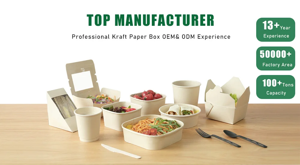 1000ml Rectangular Disposable Kraft Pulp Material Food Container Box ...