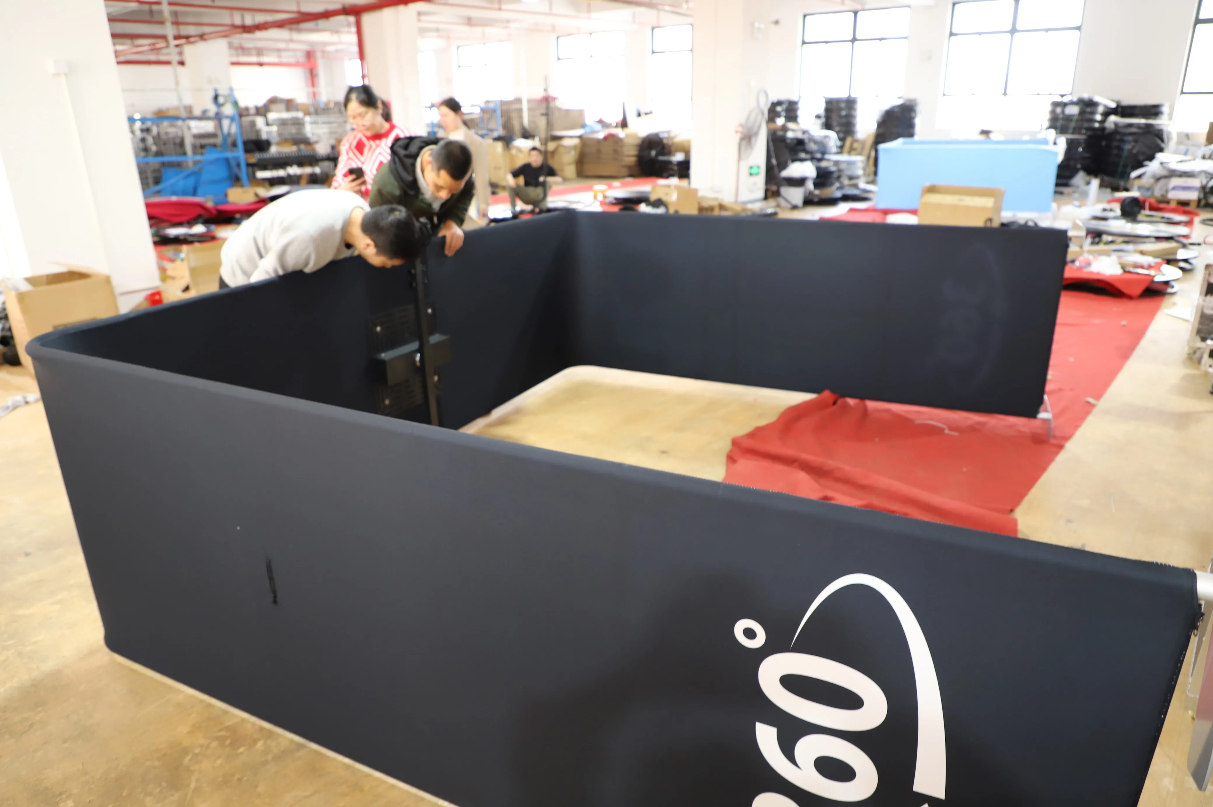 New Custom 360 Photo Booth Enclosure Backdrop Stand With Led Lights ...