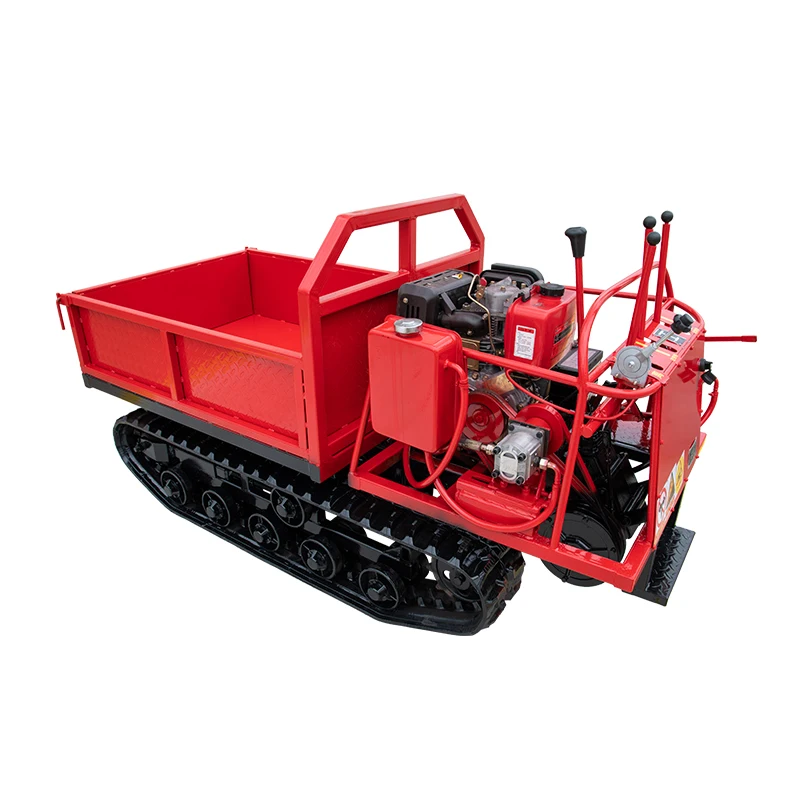 Tracked Vehicle Self-unloading Walking Tractor Operate Crawler Chassis ...
