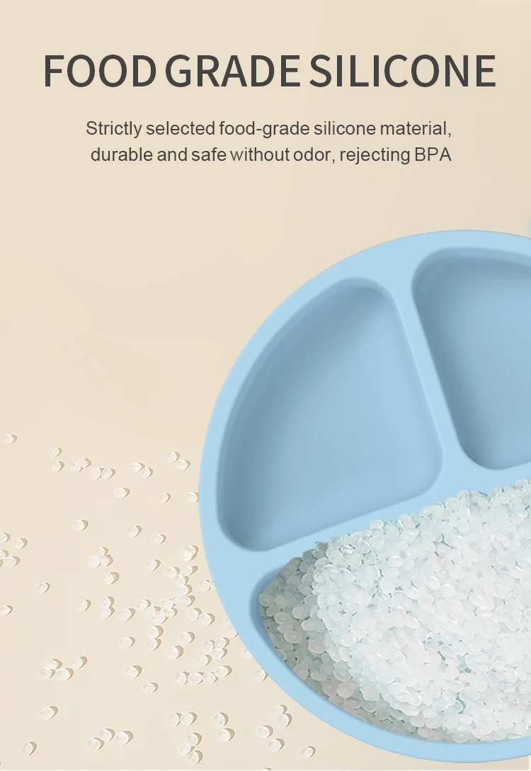 Ecofriendly Silicone Baby Plate With Strong Suction Cups Silicone Baby ...