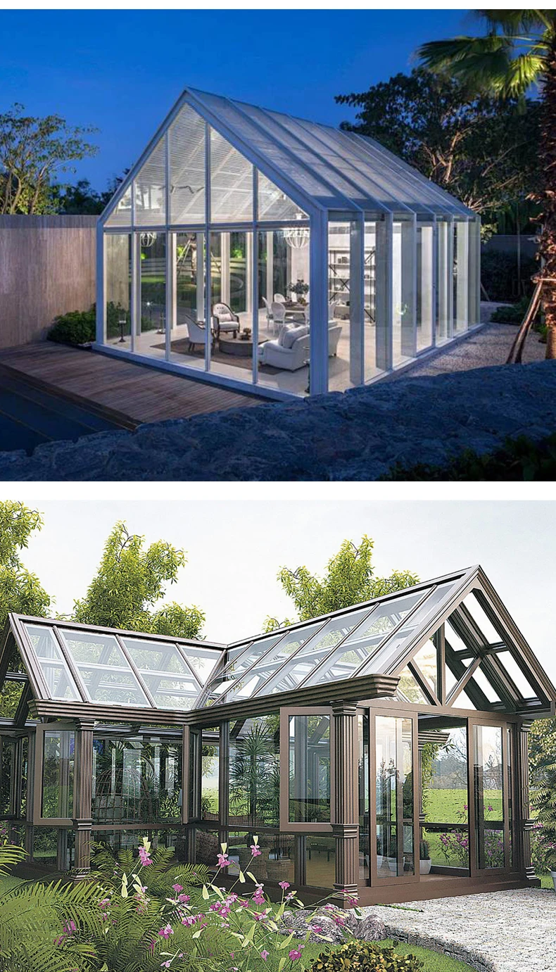Free Standing Villa House Glass Sunrooms Four Season Glass Houses ...