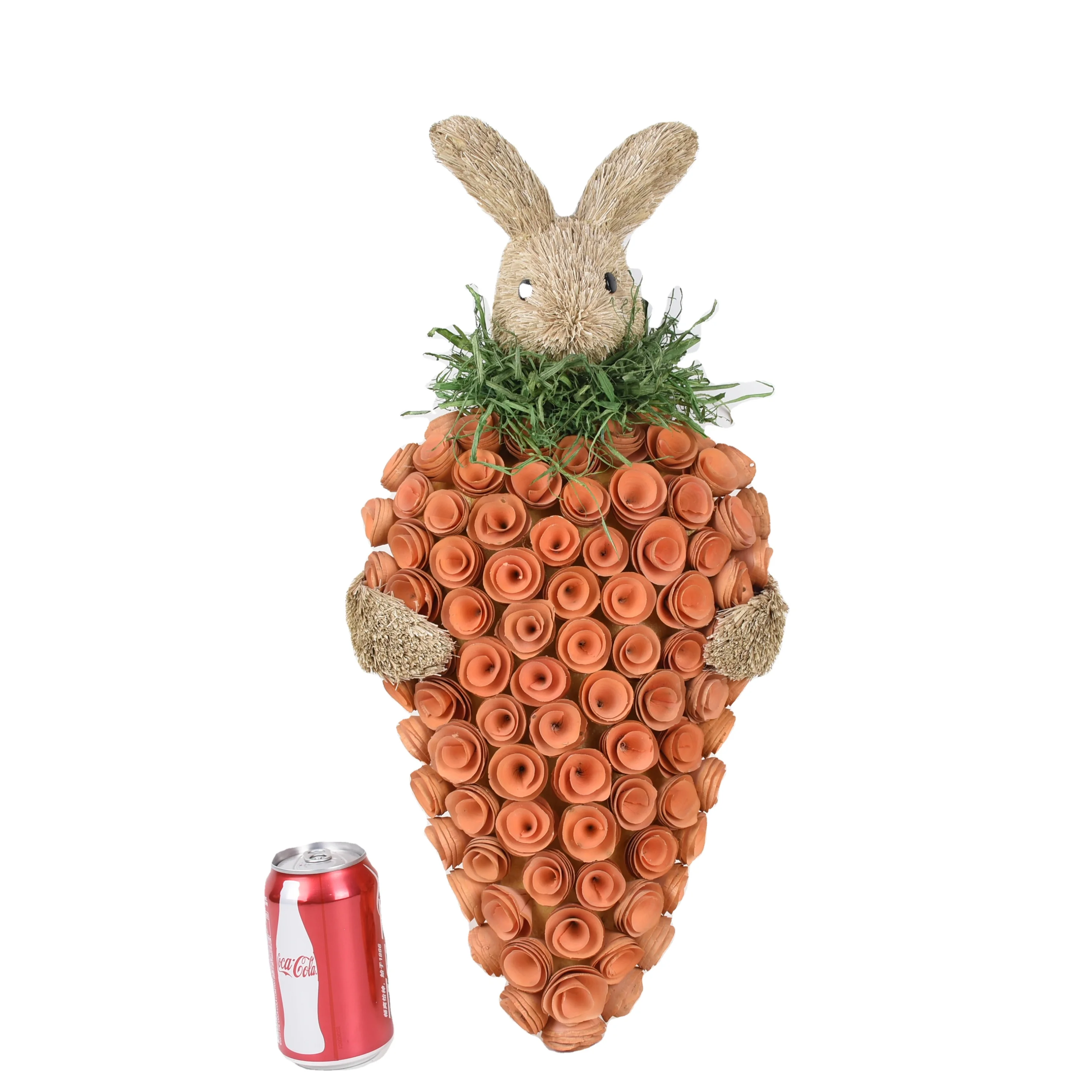 GY BSCI Easter Rabbit Cattail Bunny Decoration Straw Rabbit Factory ...