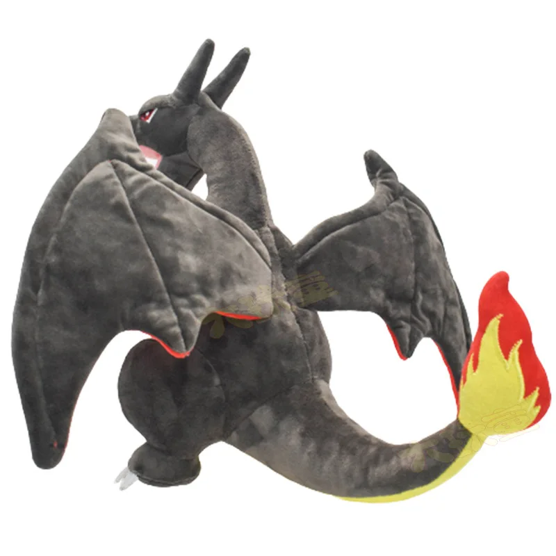 2022 Newest 24cm Black Charizard Plush Doll Stuffed Plush Toys Fire ...