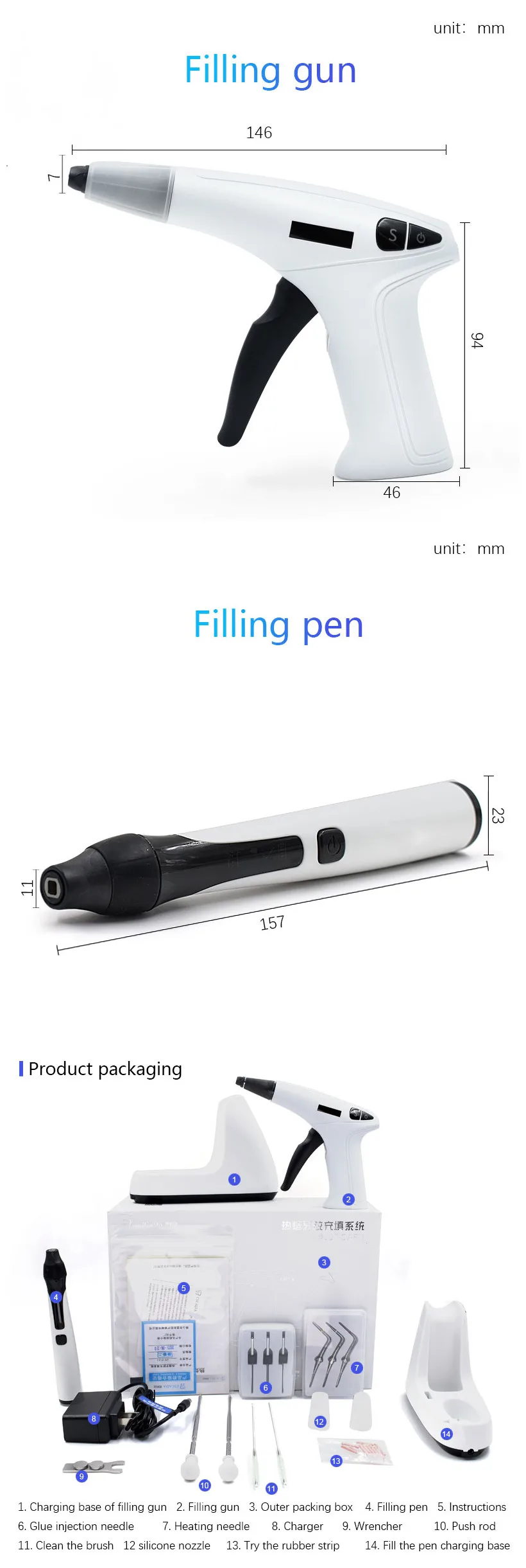 Dental Endo Obturation System Wireless 2 In 1 Filling Gun Percha Gutta ...