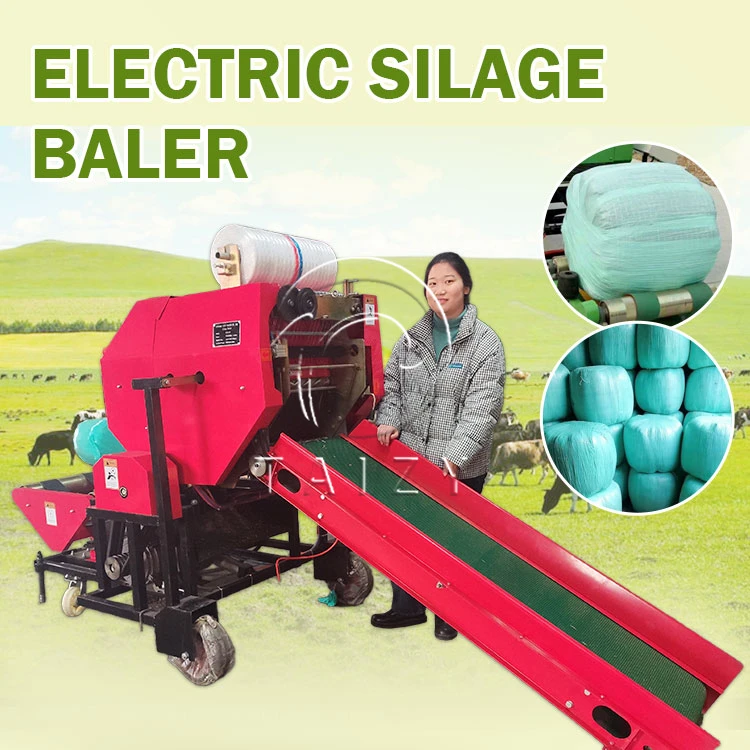 Electric Hay Straw Bale Wrapper Silage Baler And Wrapper Machine - Buy ...