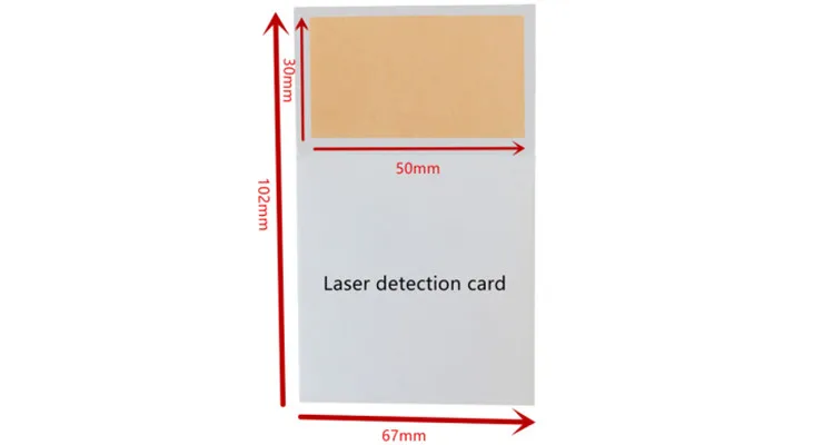 700nm to 1400nm Ceramic Card Laser Viewing Card IR Laser Detection Card