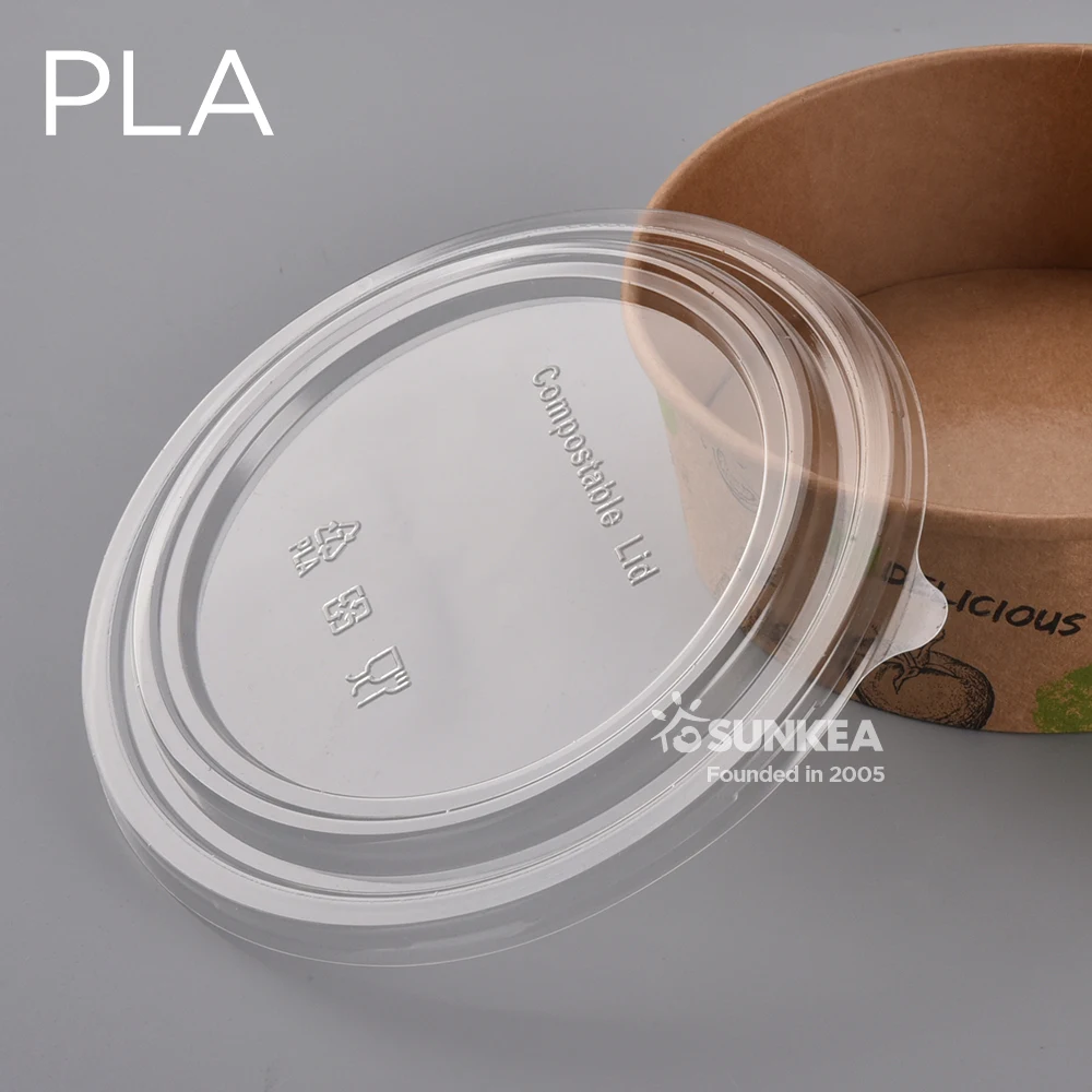 Disposable Pla Clear Transparent Lid For Round Salad Bowl - Buy Pla ...