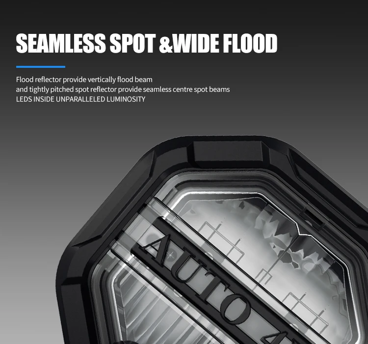 Aurora Dual Color LED Work Fog Light Bar for 4x4 Offroad