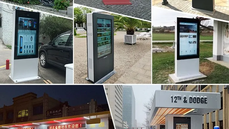 Marvel 55 Inch Outdoor Lcd Advertising Screen Floor Standing Signs ...