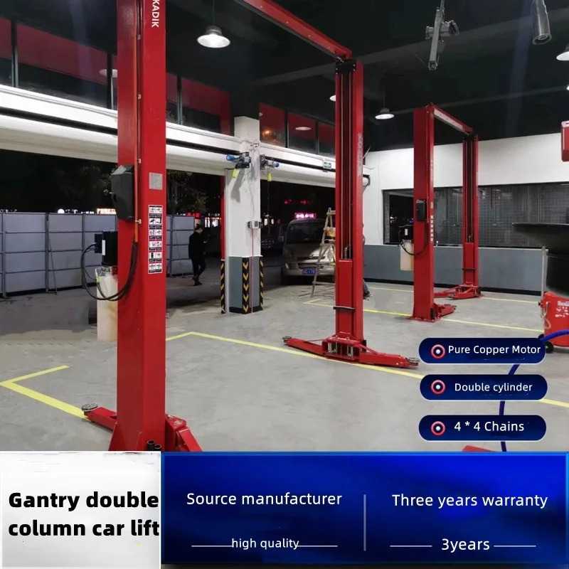 2 Post Hydraulic Car Lift - 4000kg Capacity for Repair Workshops