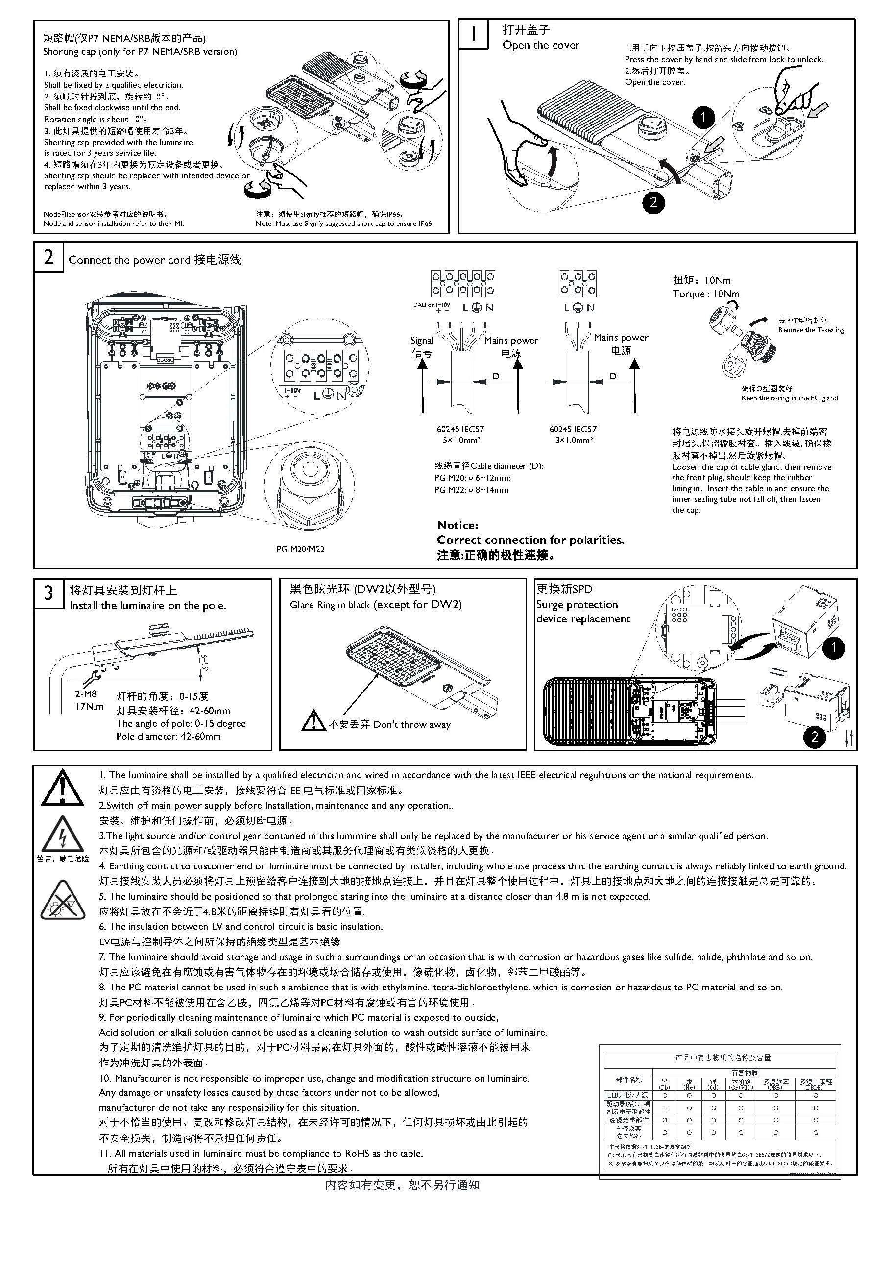 PHILIPS LED Road Lights - Durable, Efficient, and Dimmable