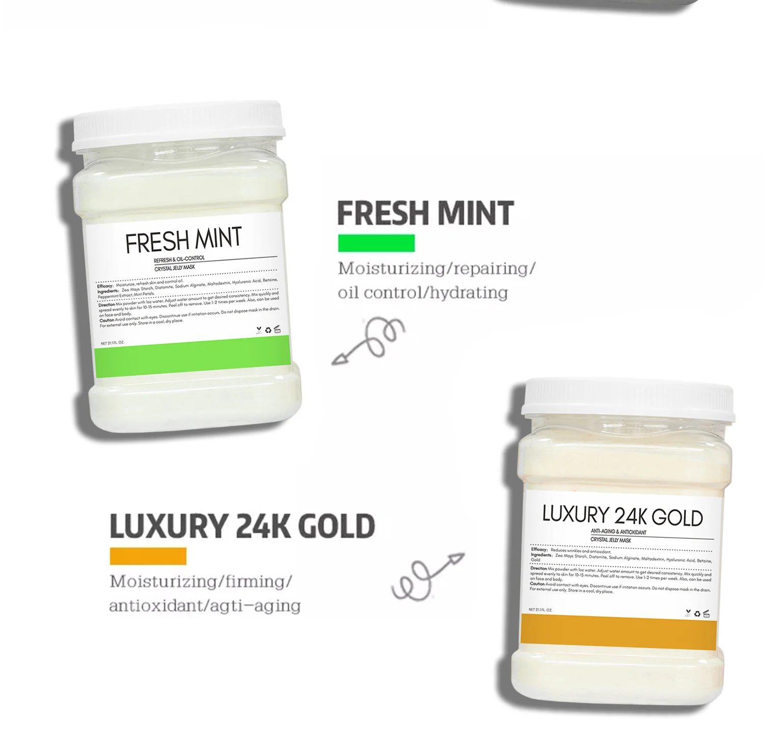 OEM Private Label Custom Organic Natural Whitening Jelly Mask