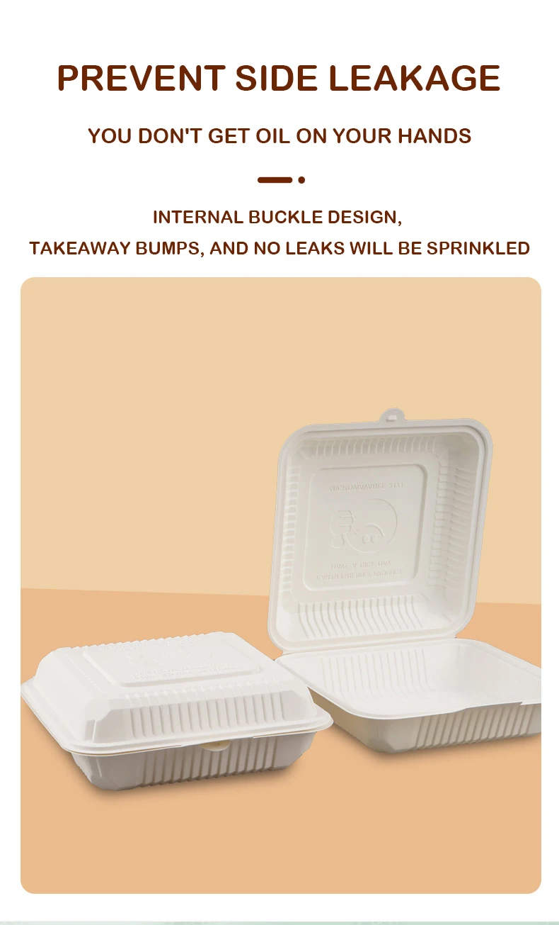 Greaseproof Microwavable Corn Starch Biodegradable Take Away Sandwich ...