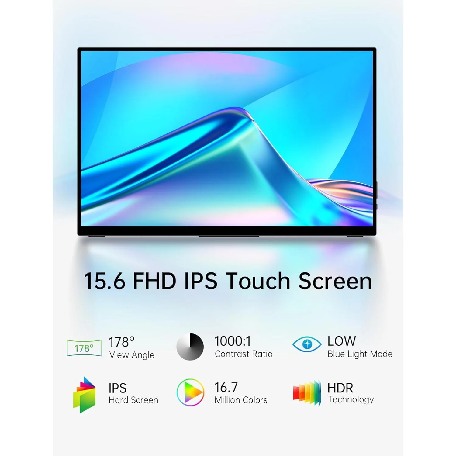 16inch Portable Monitor Touchscreen For Smartphone To Pc,Fhd Panel,Usb ...